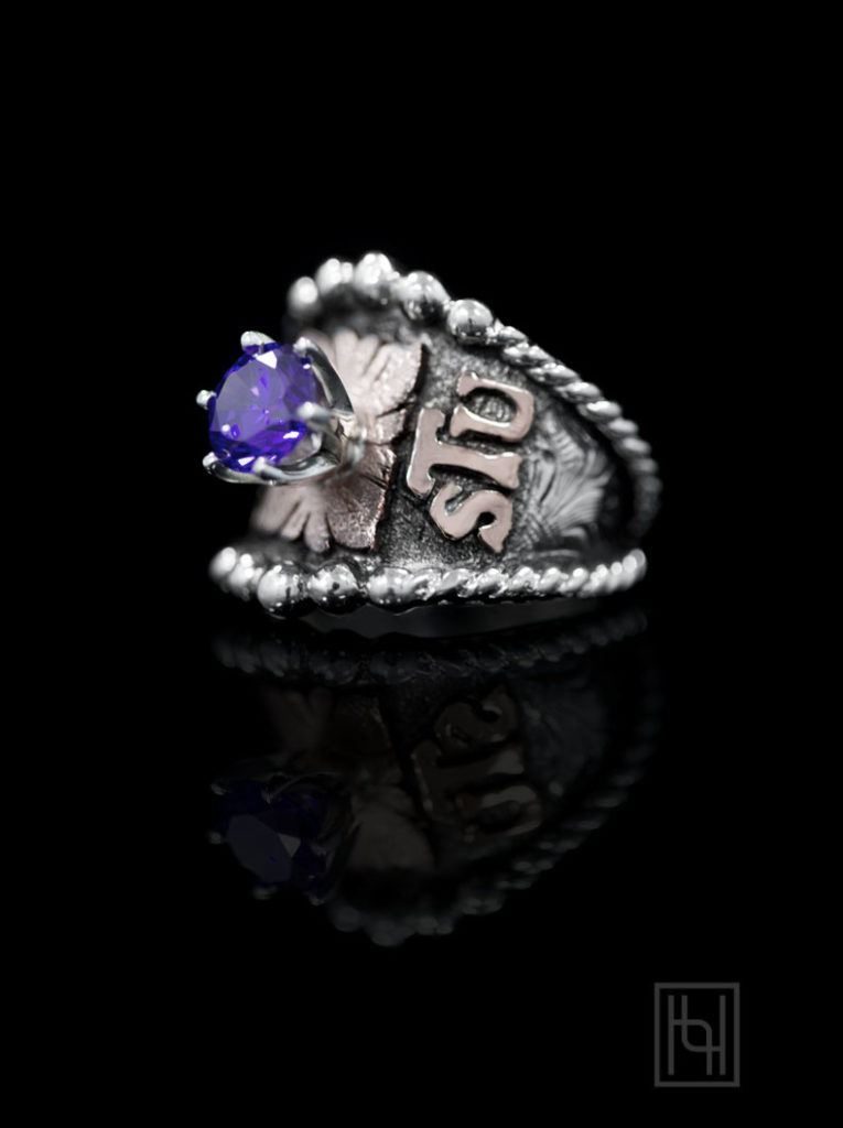 Custom Rope & Scroll Ring - Custom Rings by Hyo Silver