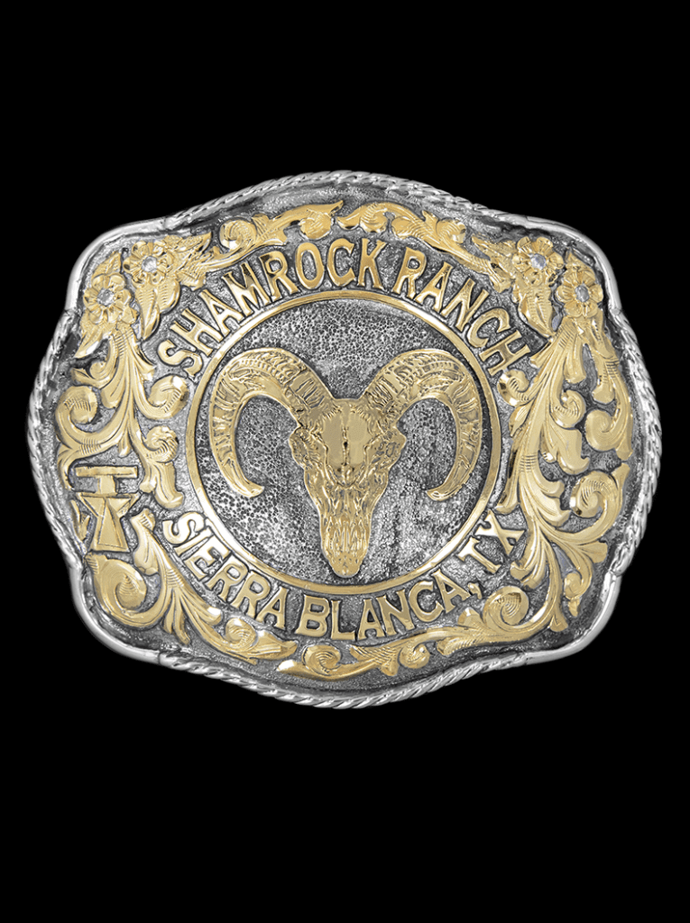 Dakota Belt Buckle- Custom Trophy Buckles by Hyo Silver