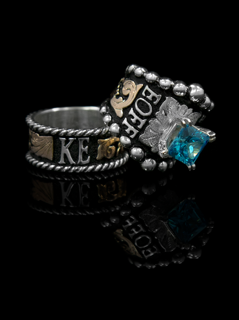 Custom Engraved Rings | Silver His & Hers Matching Ring Sets