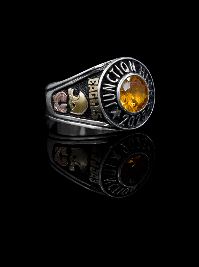 Traditional Class Ring for Men | Men's Graduation Ring | Hyo Silver