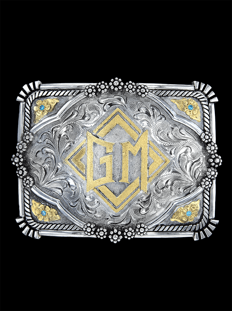 Zephyr Belt Buckle- Custom Trophy Buckles by Hyo Silver