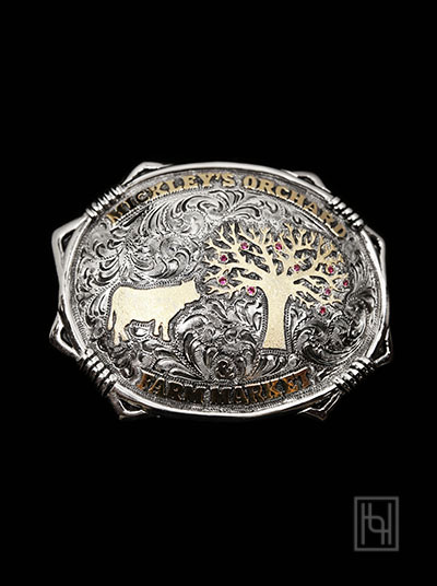 Wrangler Belt Buckle- Custom Trophy Buckles by Hyo Silver