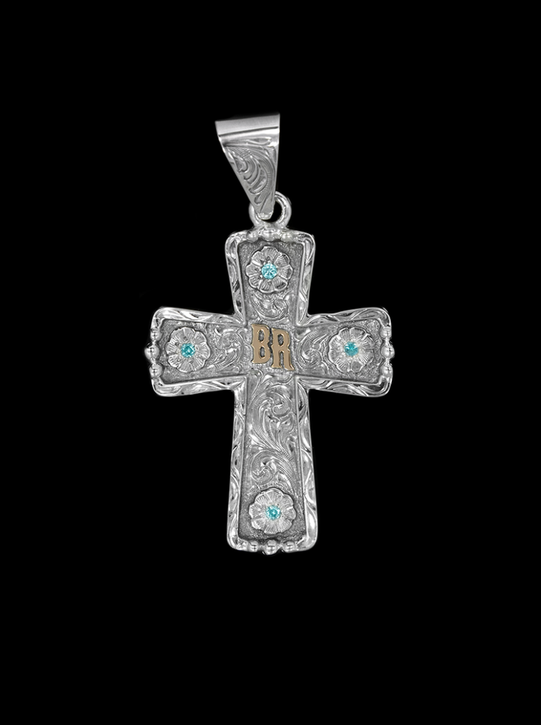 Custom Alpha Cross - Custom Cross Necklace by Hyo Silver