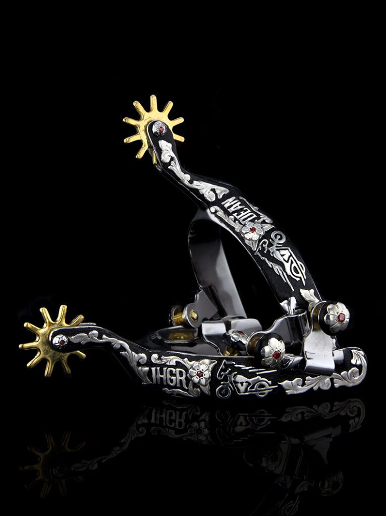 Custom Western Cutting Spurs - Custom Spurs by Hyo Silver
