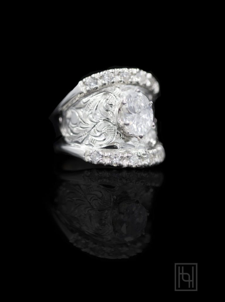 Custom Texas Solitaire Ring - Custom & Class Rings by Hyo Silver