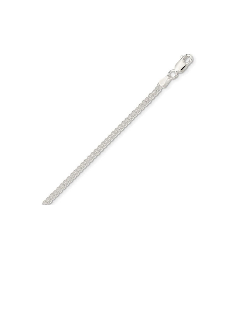 Sterling Silver Spiga Chain Necklace - 2.2mm | Hyo Silver