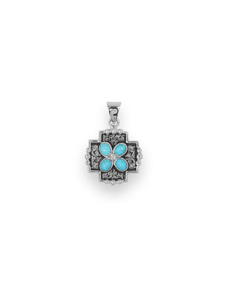 Unity Pendant w/ Silver & Turquoise | Hyo Silver Turquoise