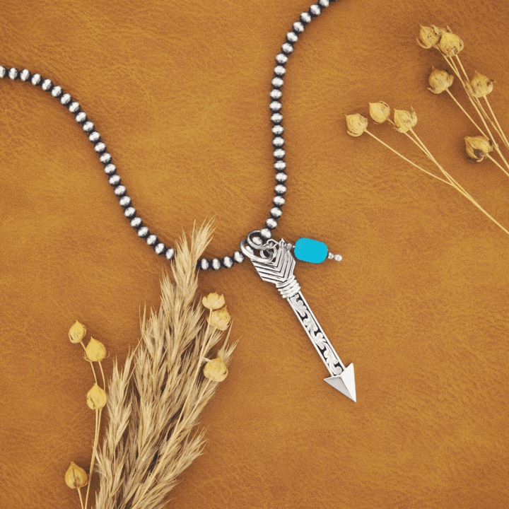 Sterling Silver Arrow Necklace Pendant | Hyo Silver