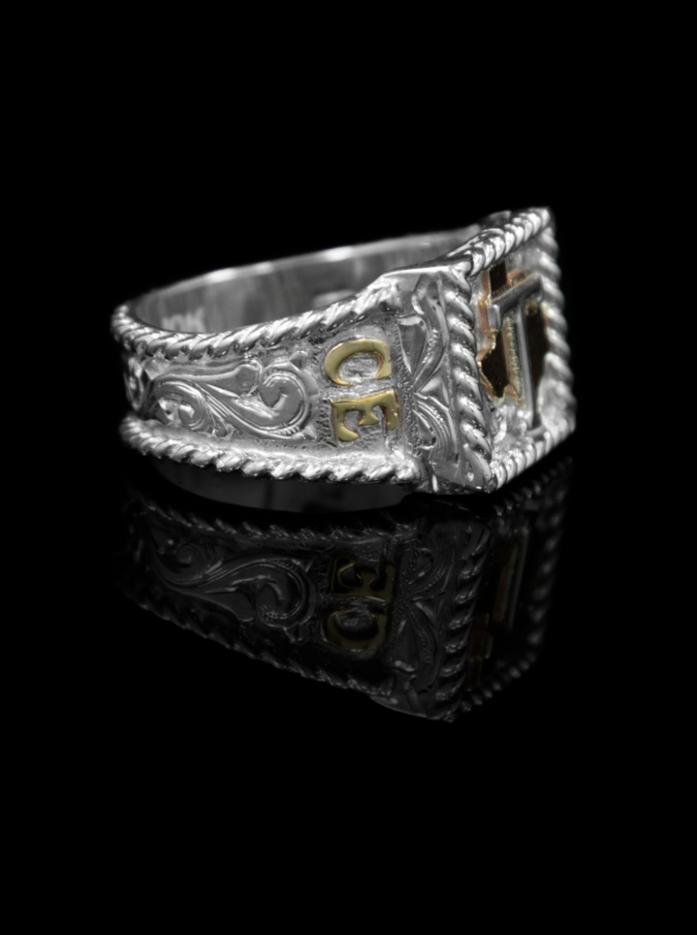 Custom Rope & Scroll Ring - Custom Rings by Hyo Silver