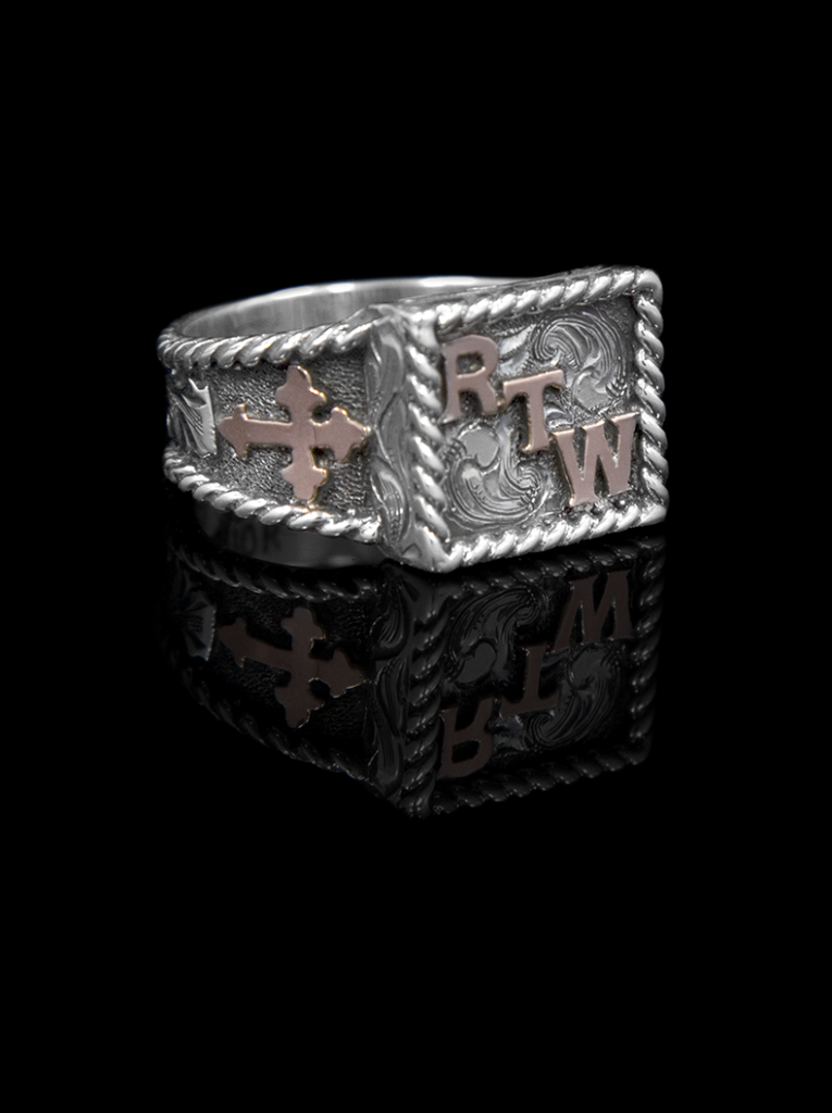 Personalized Monogram Ring - Sterling Silver | Custom Rings