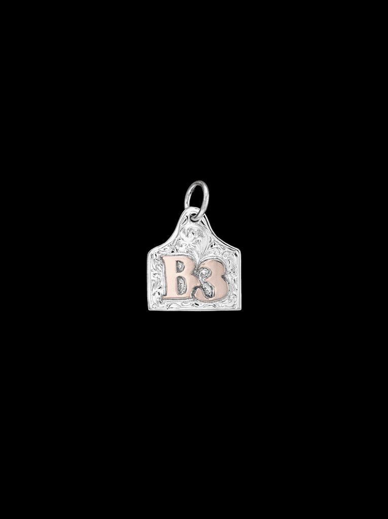 Western Small Custom Cow Tag Pendant
