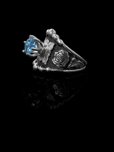 Personalized Western Classic Class Ring - Sterling Silver