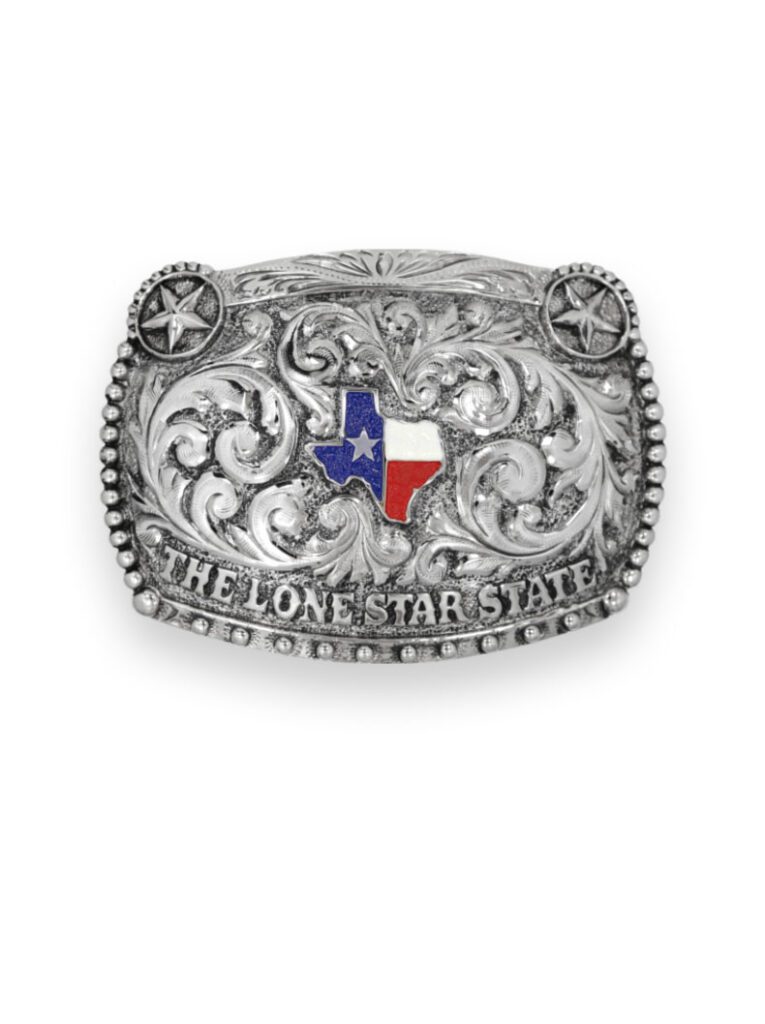 Sterling Silver Texas Lone Star Belt Buckle | Hyo Silver