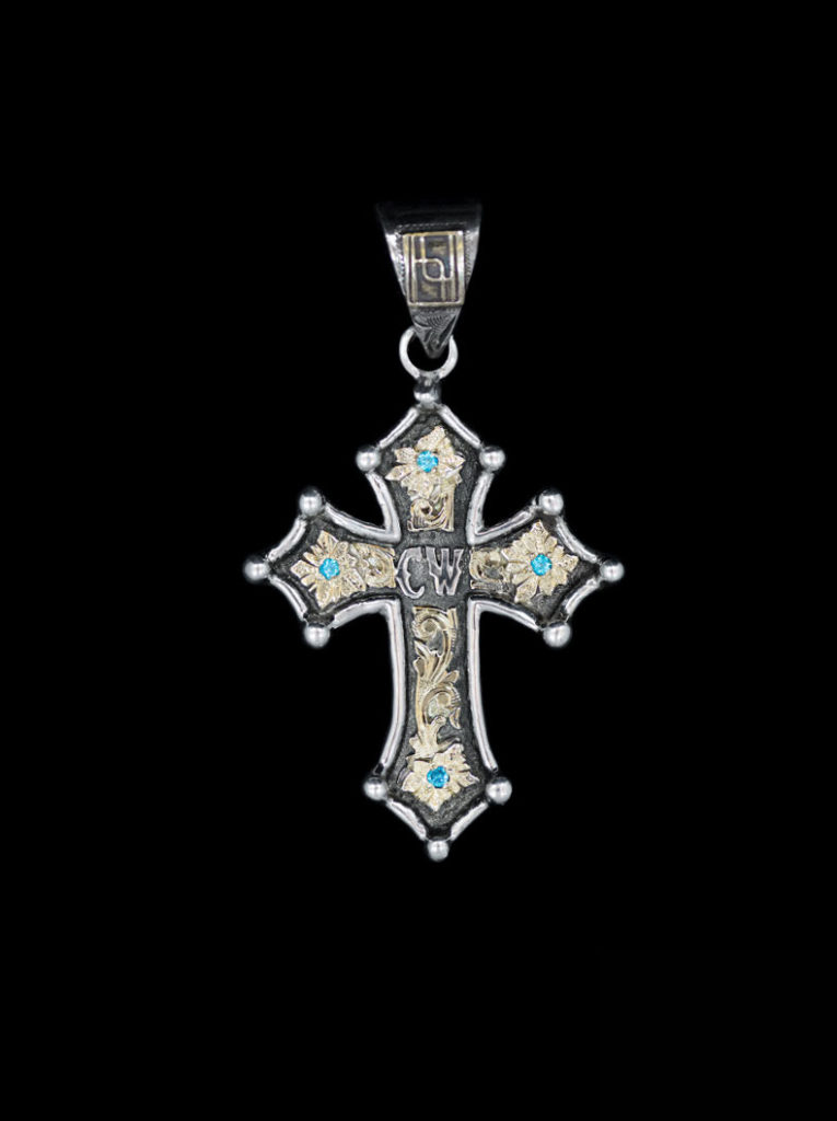 Custom Chroma Cross Pendant by Hyo Silver