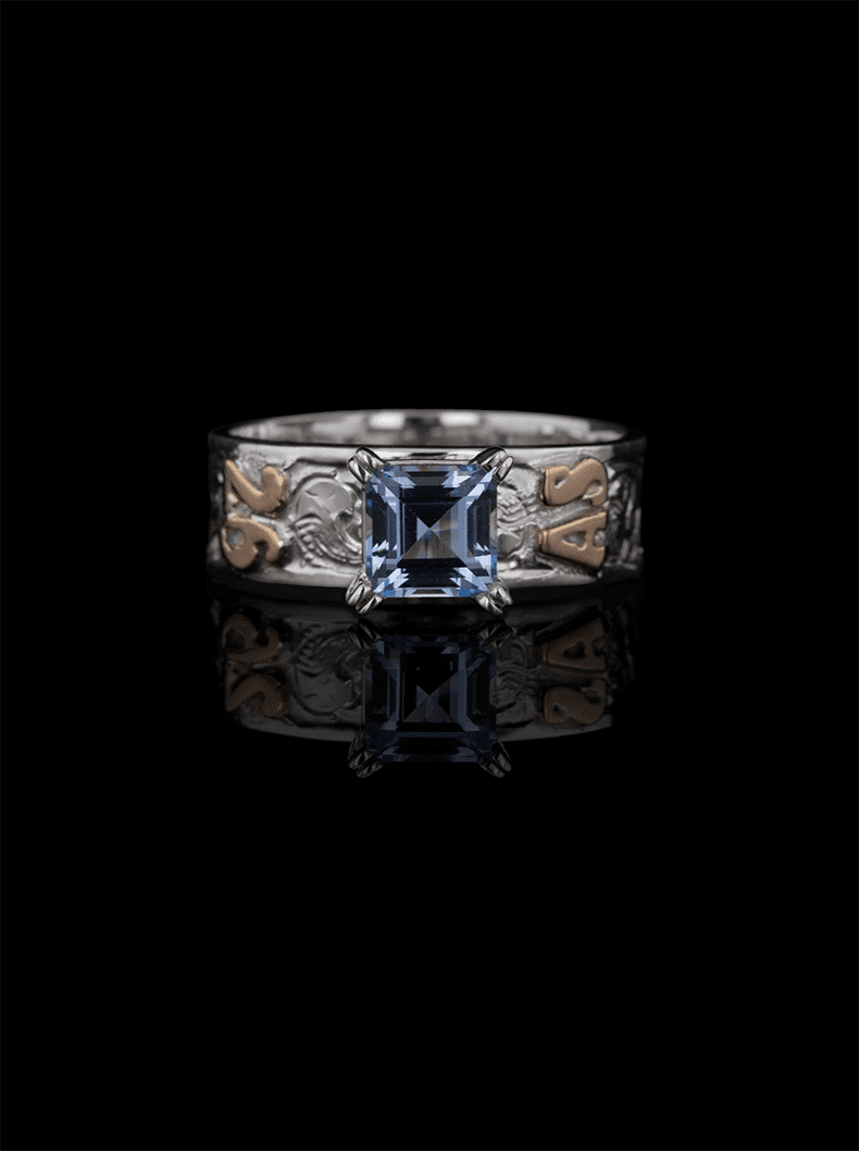 Custom Lacy Solitaire Ring - Hyo Silver