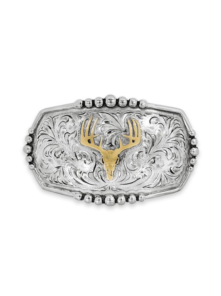 Deer Skull Belt Buckle - Hyo Silver