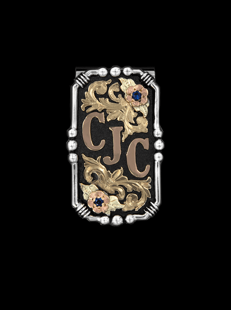 Western Custom Engraved Money Clip Wallets | Hyo Silver